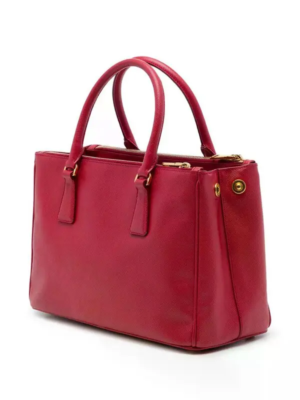 Prada 2013-2026 Small Saffiano Lux Galleria Double Zip Satchel