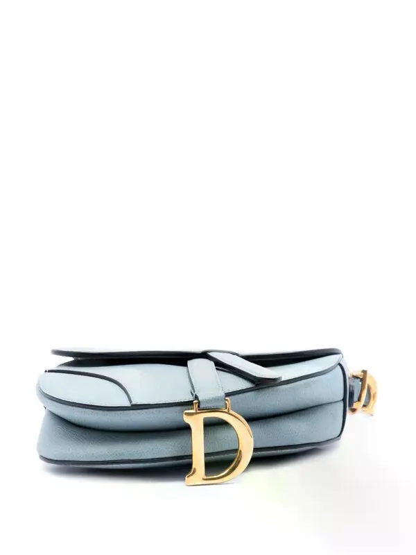 Dior 2019 Mini Grained Calfskin Saddle Bag Satchel
