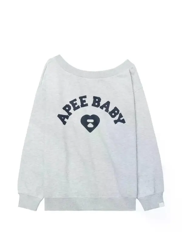 AAPE BY *A BATHING APE Off-shoulder Logo-print Sweatshirt