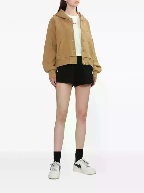 AAPE BY *A BATHING APE Logo-patch Cropped T-shirt