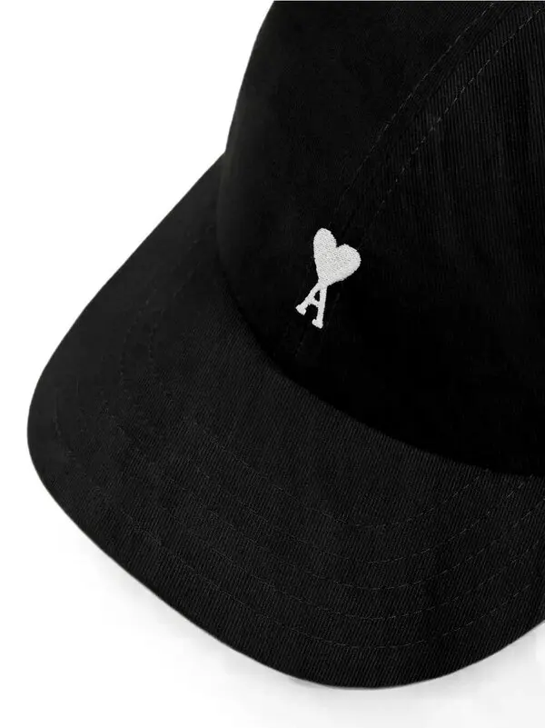 AMI Paris Cotton Cap With De Coeur
