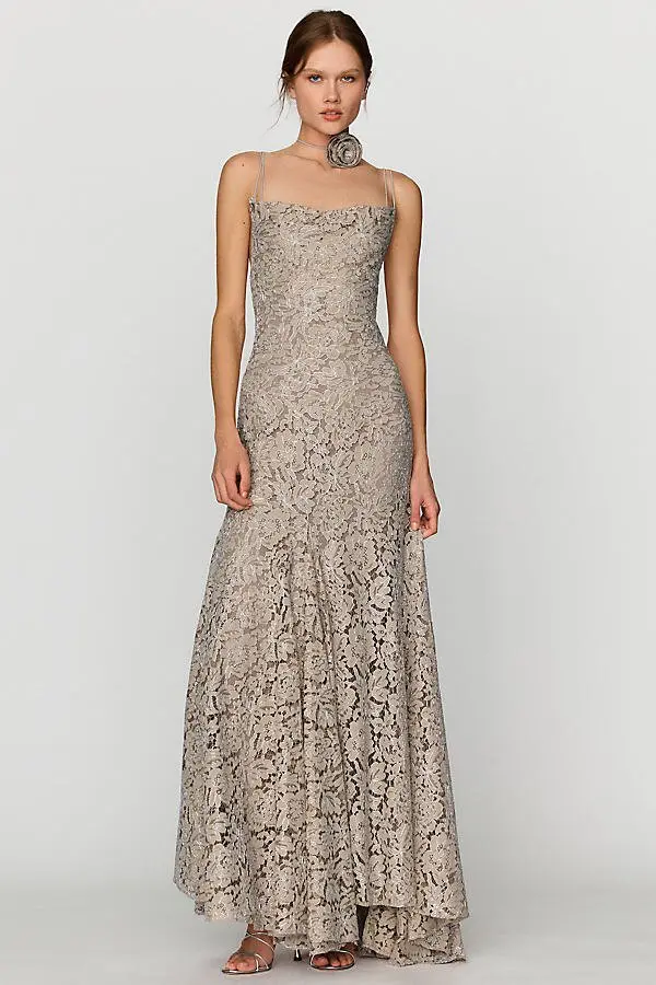 DE LA VALI Exclusive Dianite Maxi Dress