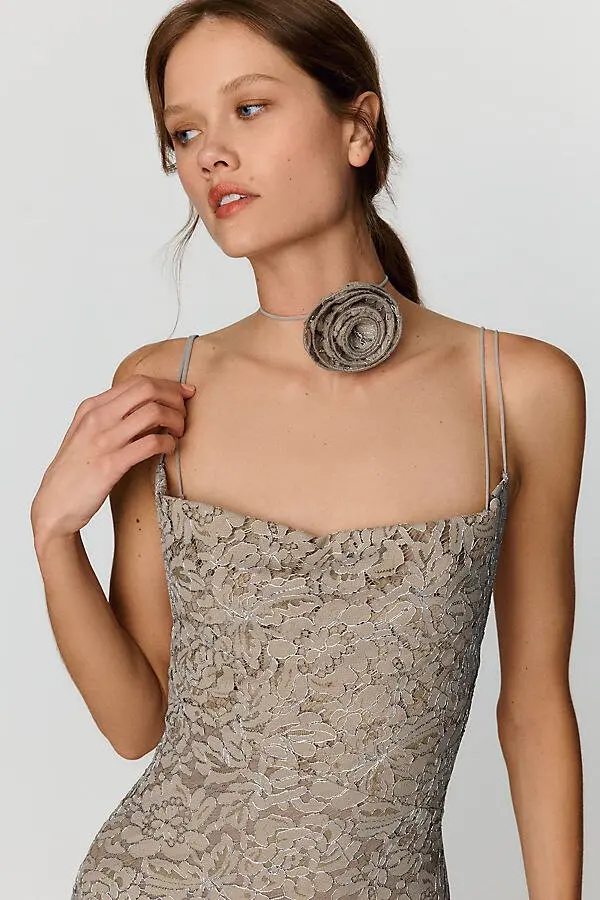 DE LA VALI Exclusive Dianite Maxi Dress