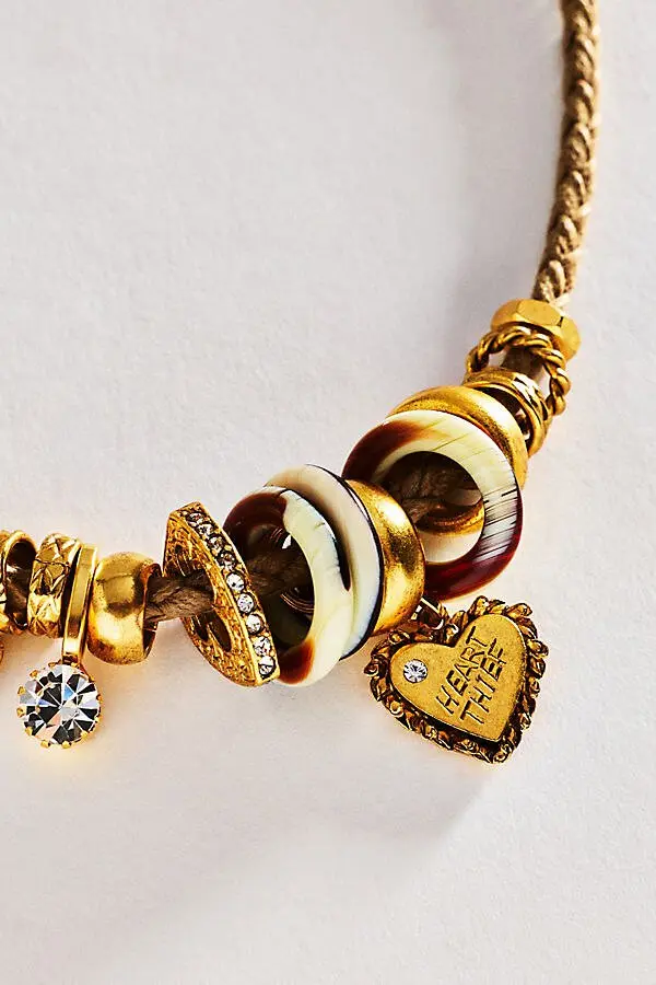 ELIZABETH COLE Cosmic Love Charm Necklace