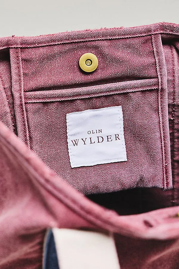 WYETH Newport 100% Cotton Canvas Tote - Burgundy