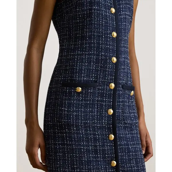 Ralph Lauren Bouclé Sleeveless Shift Dress