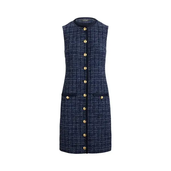 Ralph Lauren Bouclé Sleeveless Shift Dress