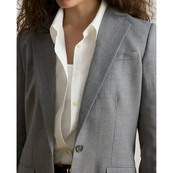 Ralph Lauren Mélange Wool Twill Blazer