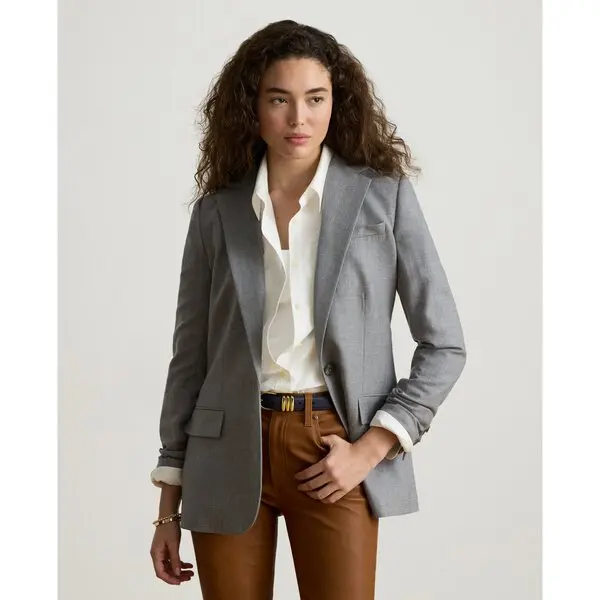 Ralph Lauren Mélange Wool Twill Blazer