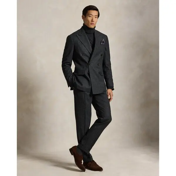 Ralph Lauren Polo Tailored Fit Glen Plaid Wool Suit