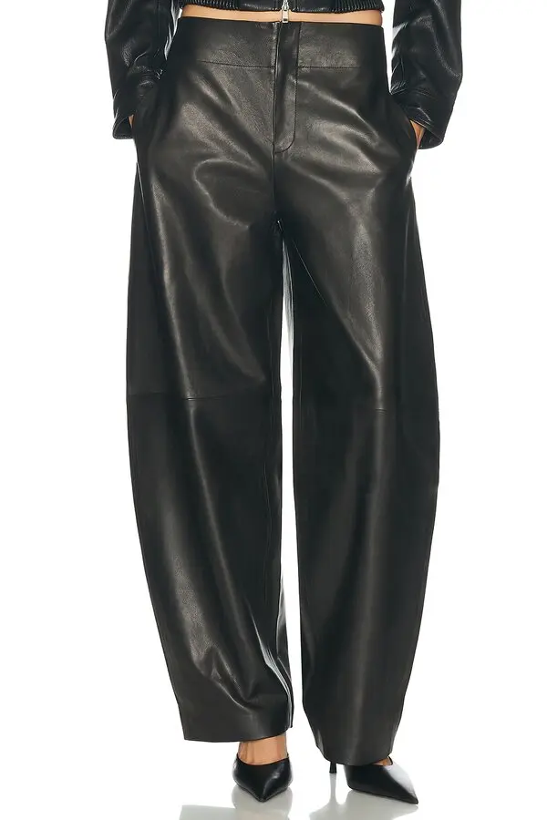 EAVES Mai Sculptural Leather Pant