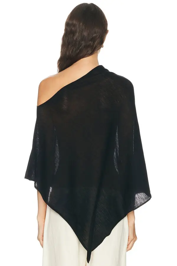 Enza Costa Tissue Cashmere Poncho