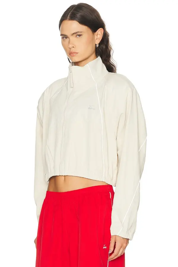 NIKESKIMS Crunchy Nylon Crop Jacket In Cream