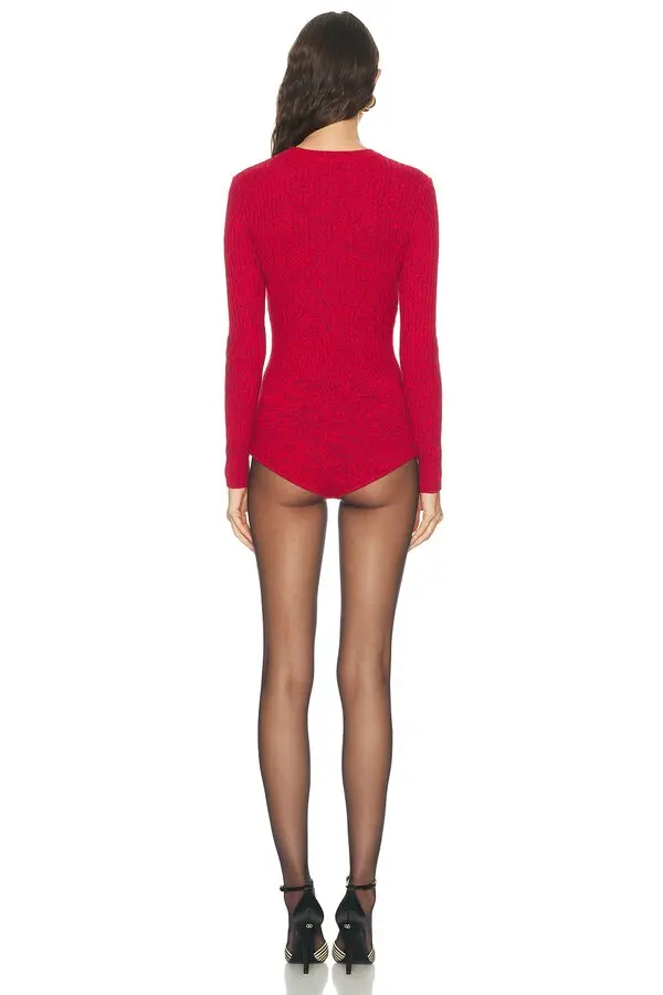 SELF-PORTRAIT Flower Knit Playsuit