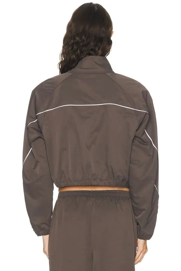 NIKESKIMS Crunchy Nylon Crop Jacket In Charcoal