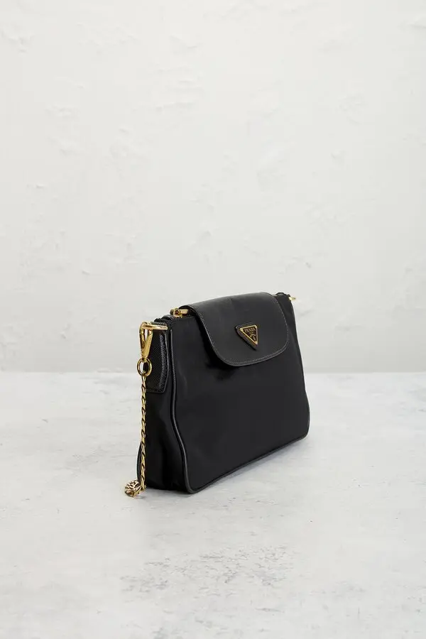 Prada Tessuto Saffiano Crossbody Bag