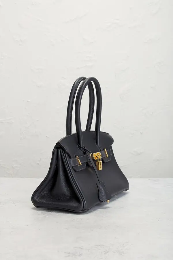 Hermès Evercolor Shoulder Birkin Light 29 Handbag In Navy