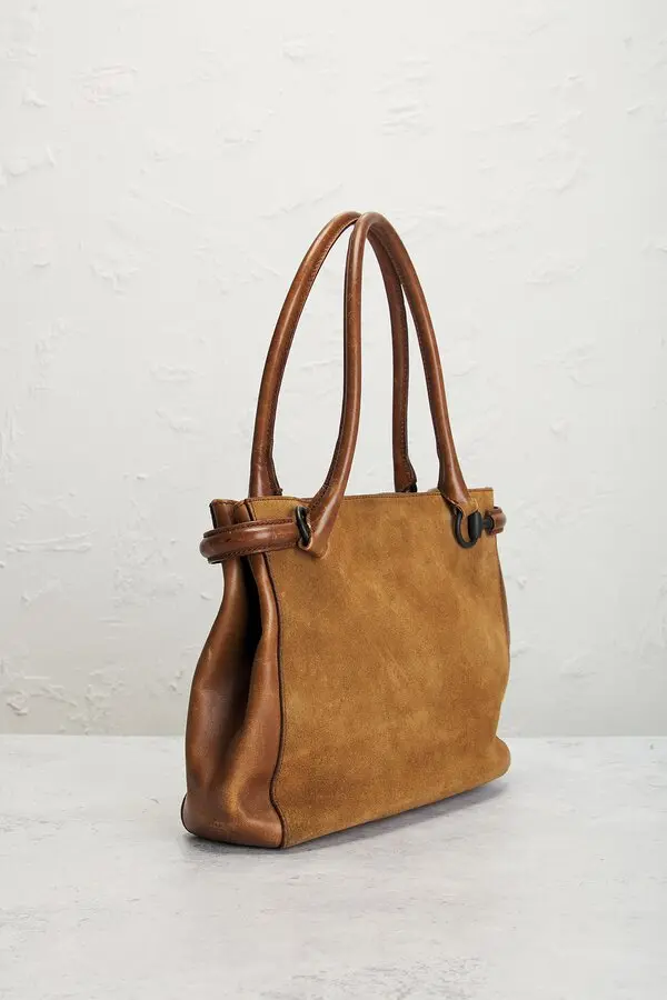 Gucci Suede Horsebit Handbag