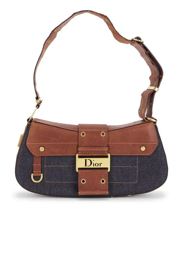 Dior Denim Street Chic Shoulder Bag