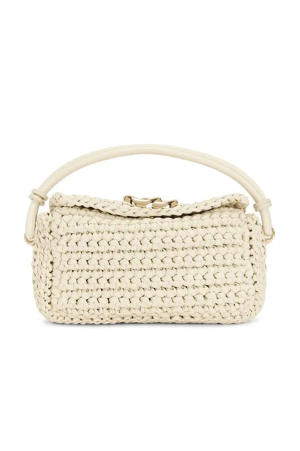 Gucci Braided Gg Marmont Shoulder Bag In Cream - Nee