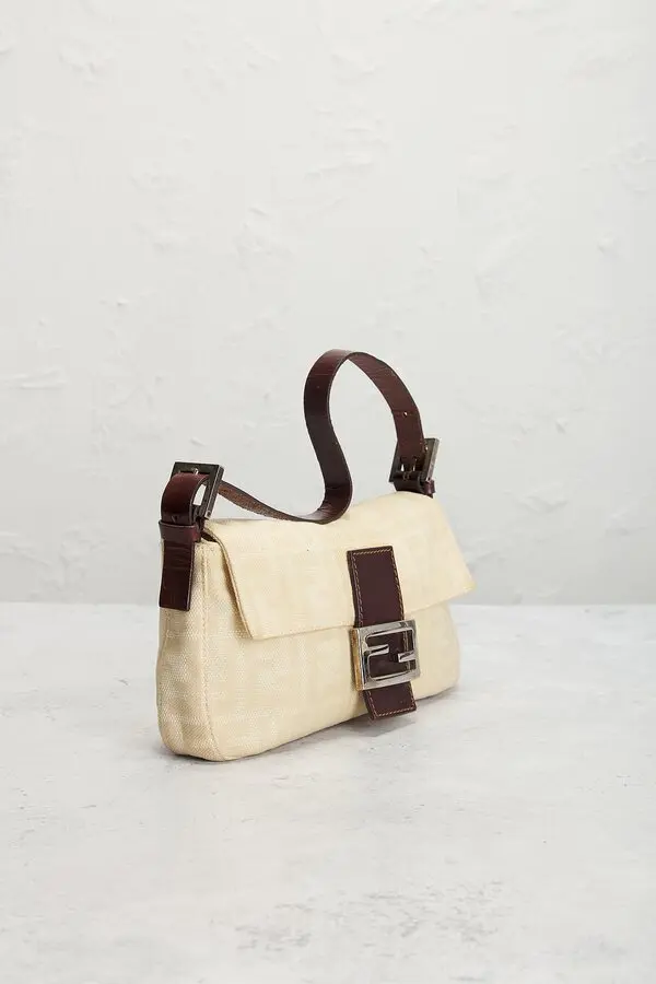 Fendi Zucca Baguette Shoulder Bag