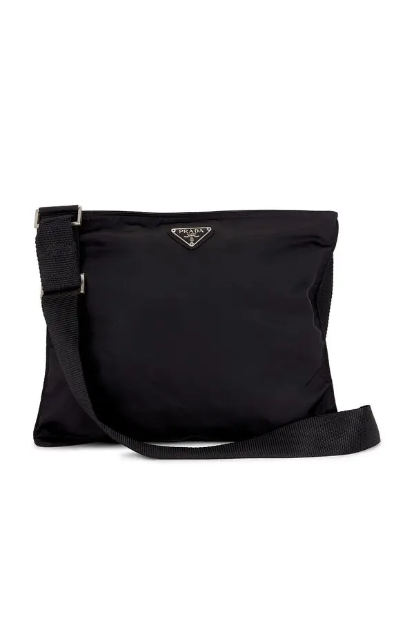 Prada Tessuto Flat Messenger Bag