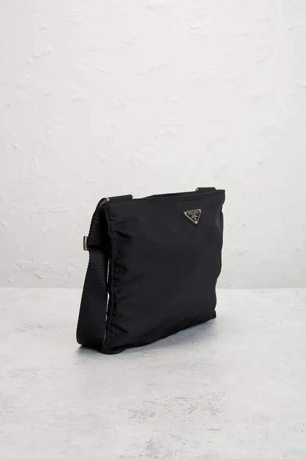 Prada Tessuto Flat Messenger Bag