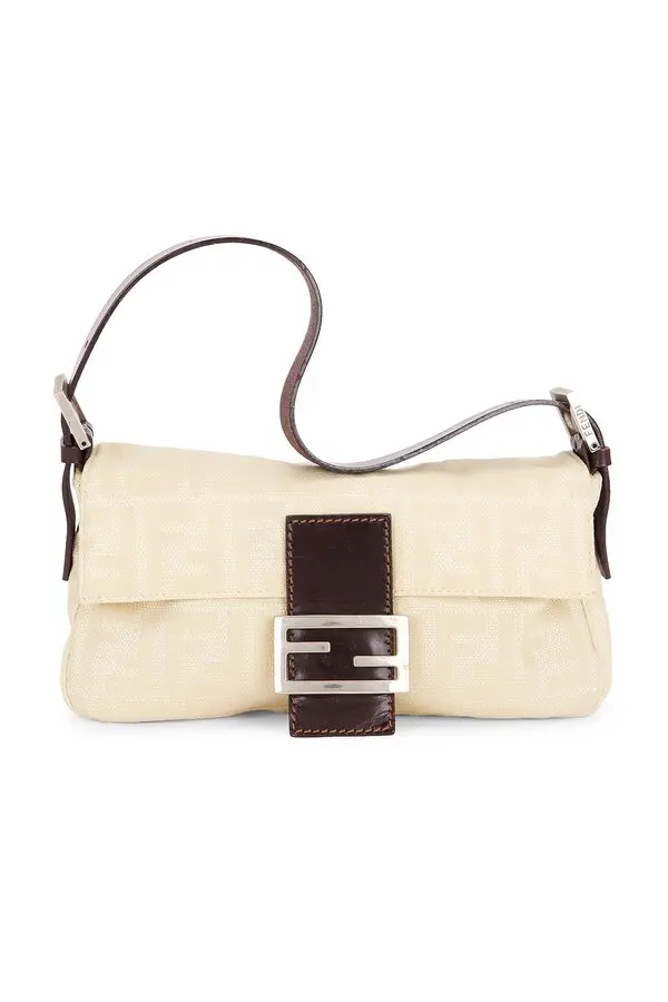 Fendi Zucca Baguette Shoulder Bag