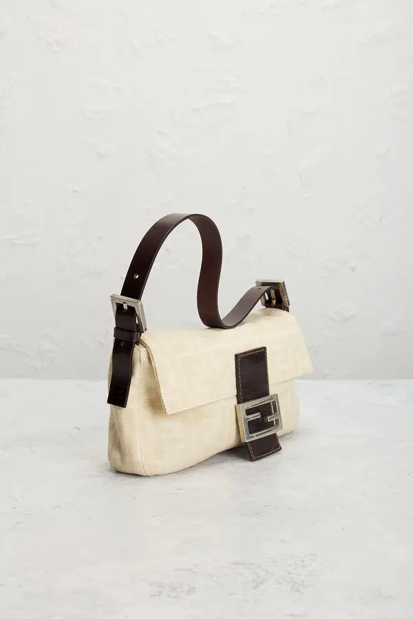 Fendi Zucca Baguette Shoulder Bag