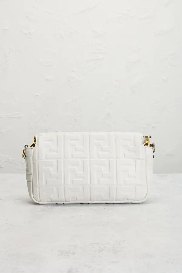 Fendi Nappa Embossed Ff 1974 Re-edition Baguette Shoulder Bag
