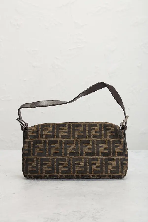 Fendi Zucca Baguette Shoulder Bag