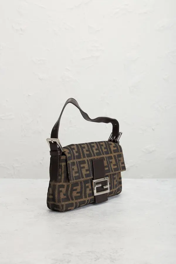Fendi Zucca Baguette Shoulder Bag