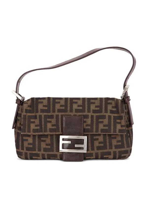 Fendi Zucca Baguette Shoulder Bag