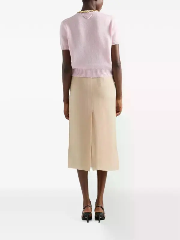 Prada Wool And Cashmere Crew-neck Sweater