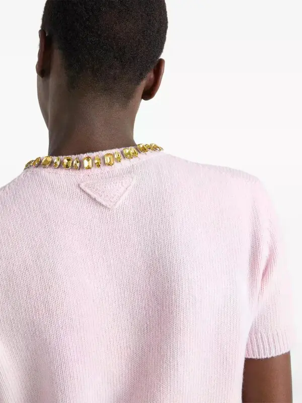 Prada Wool And Cashmere Crew-neck Sweater