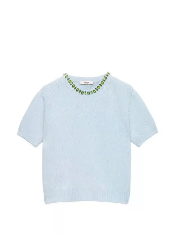 Prada Wool And Cashmere Crew-neck Sweater