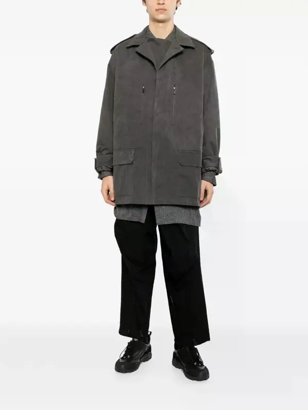 Yohji Yamamoto Twill Pigment Padded Jacket