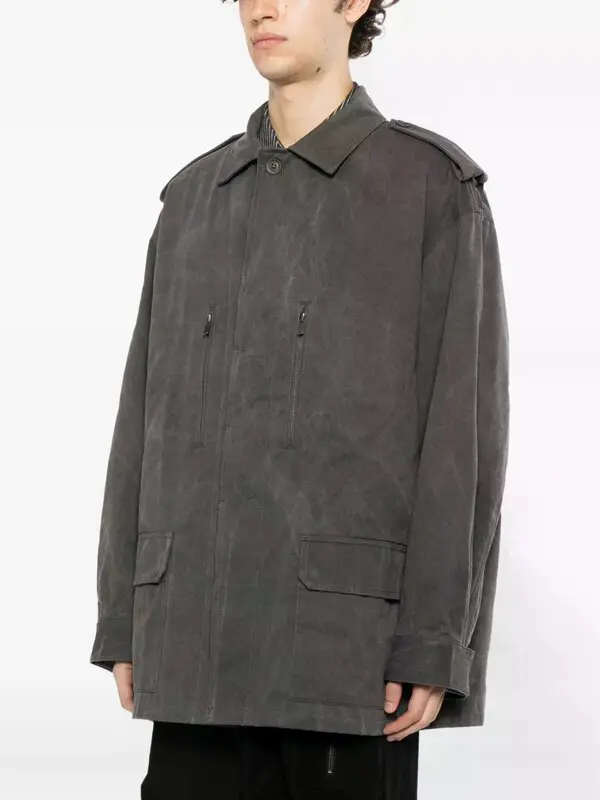 Yohji Yamamoto Twill Pigment Padded Jacket