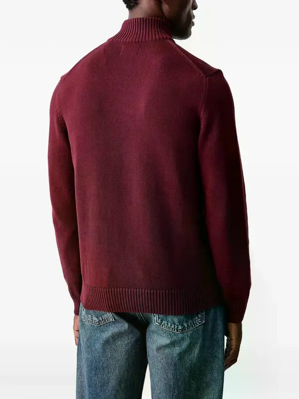 Gant Half-zip Embroidered-logo Sweater