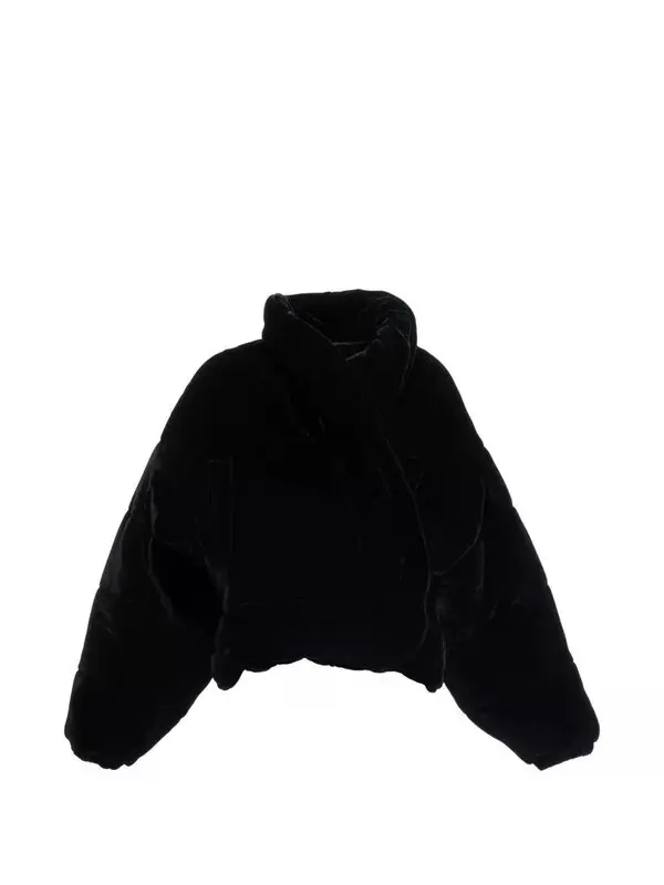 Elie Saab Velvet Puffer Jacket
