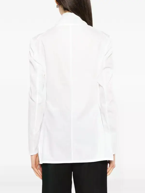 Yohji Yamamoto Broad Stole-detail Blouse