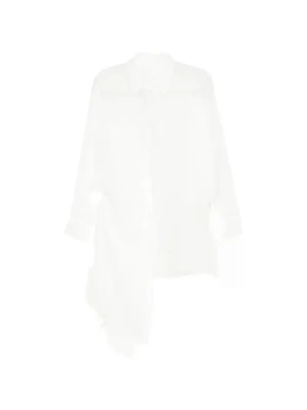 Yohji Yamamoto Draped Shirt - Neutrals