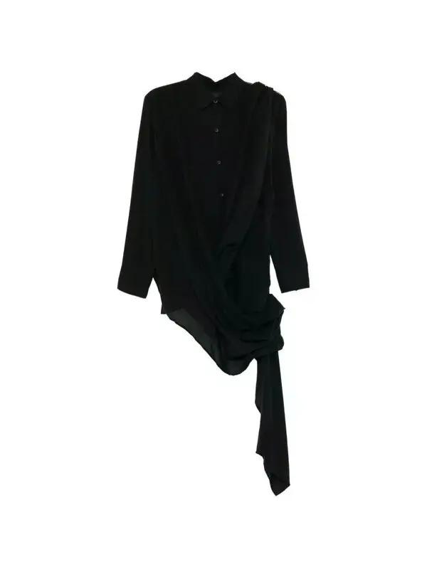 Yohji Yamamoto Wrapped Shirt - Black