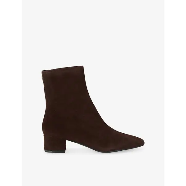 Carvela Padova Suede Block-heel Ankle Boots