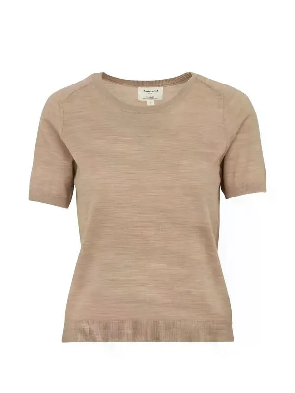 Maison123 Alice Short-sleeve Sweater - Brown