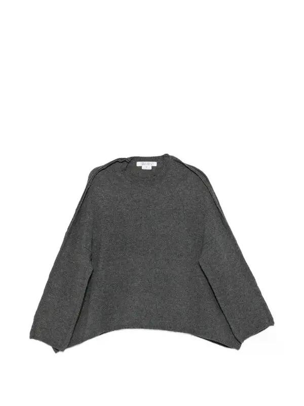 Comme Des Garçons Exposed-seam Oversized Sweater
