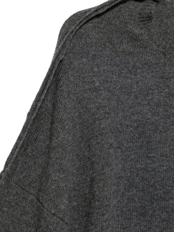 Comme Des Garçons Exposed-seam Oversized Sweater