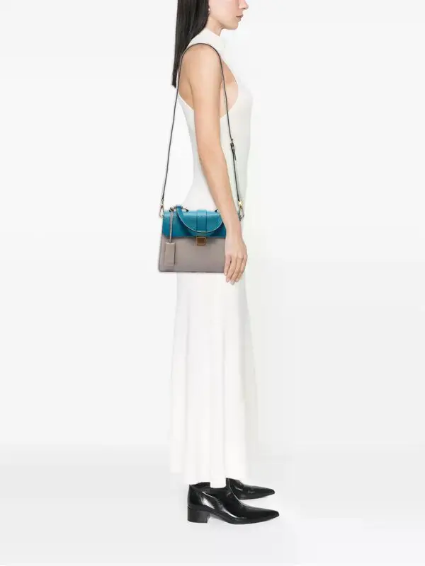 Miu Miu 2010-2026 Bicolor Goatskin Madras Satchel