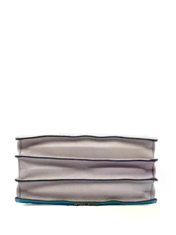 Miu Miu 2010-2026 Bicolor Goatskin Madras Satchel