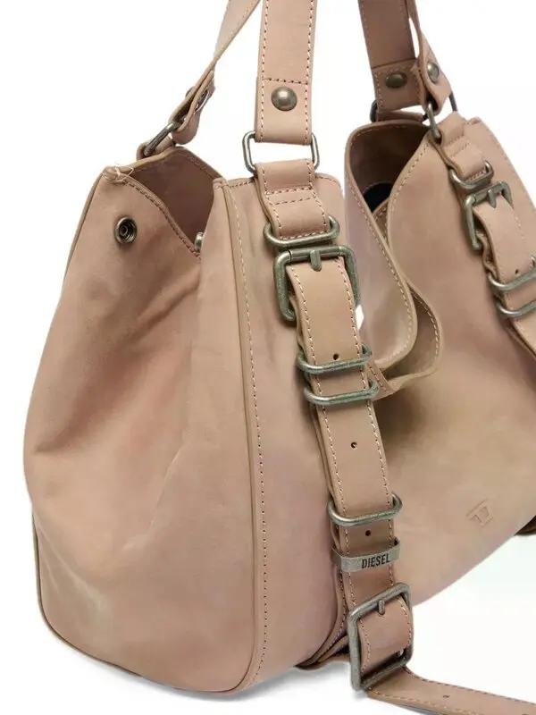DIESEL® D-one-medium Top-handle Bag In Treated Leather